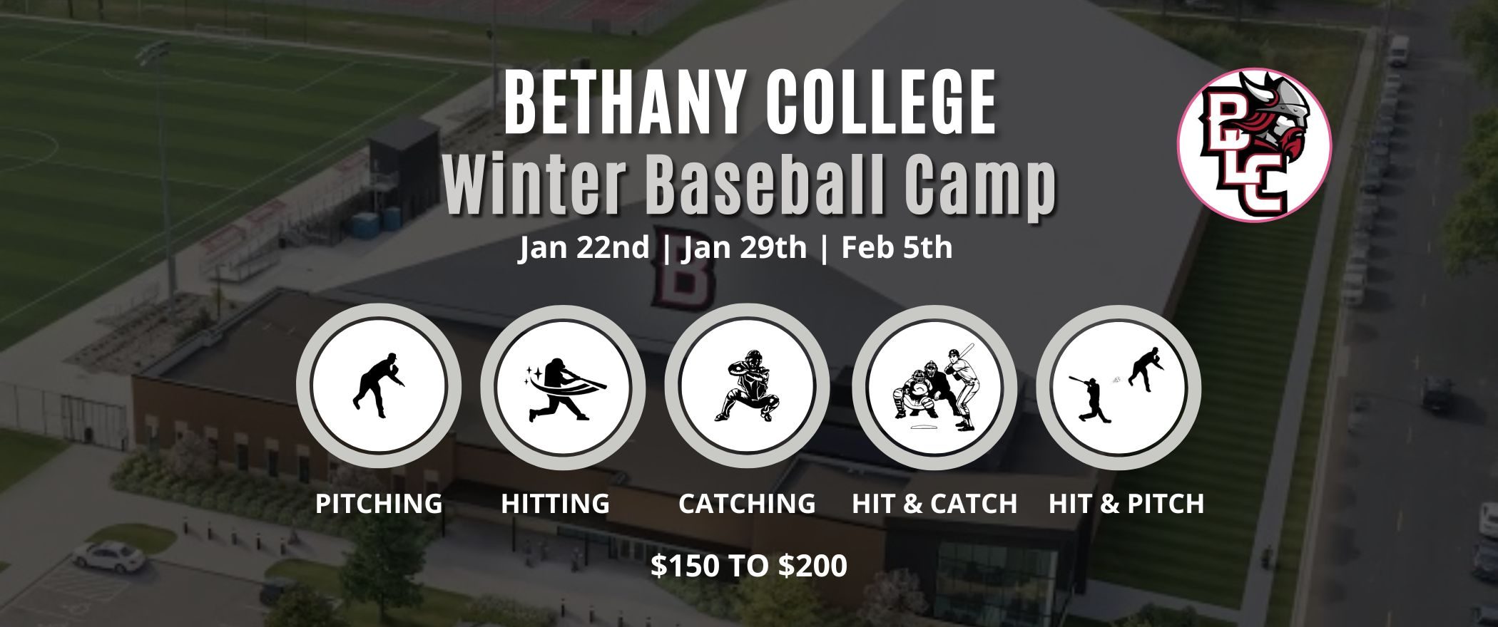 Bethany Baseball Hitting, Pitching and Catching School on Jan 22nd, Jan ...
