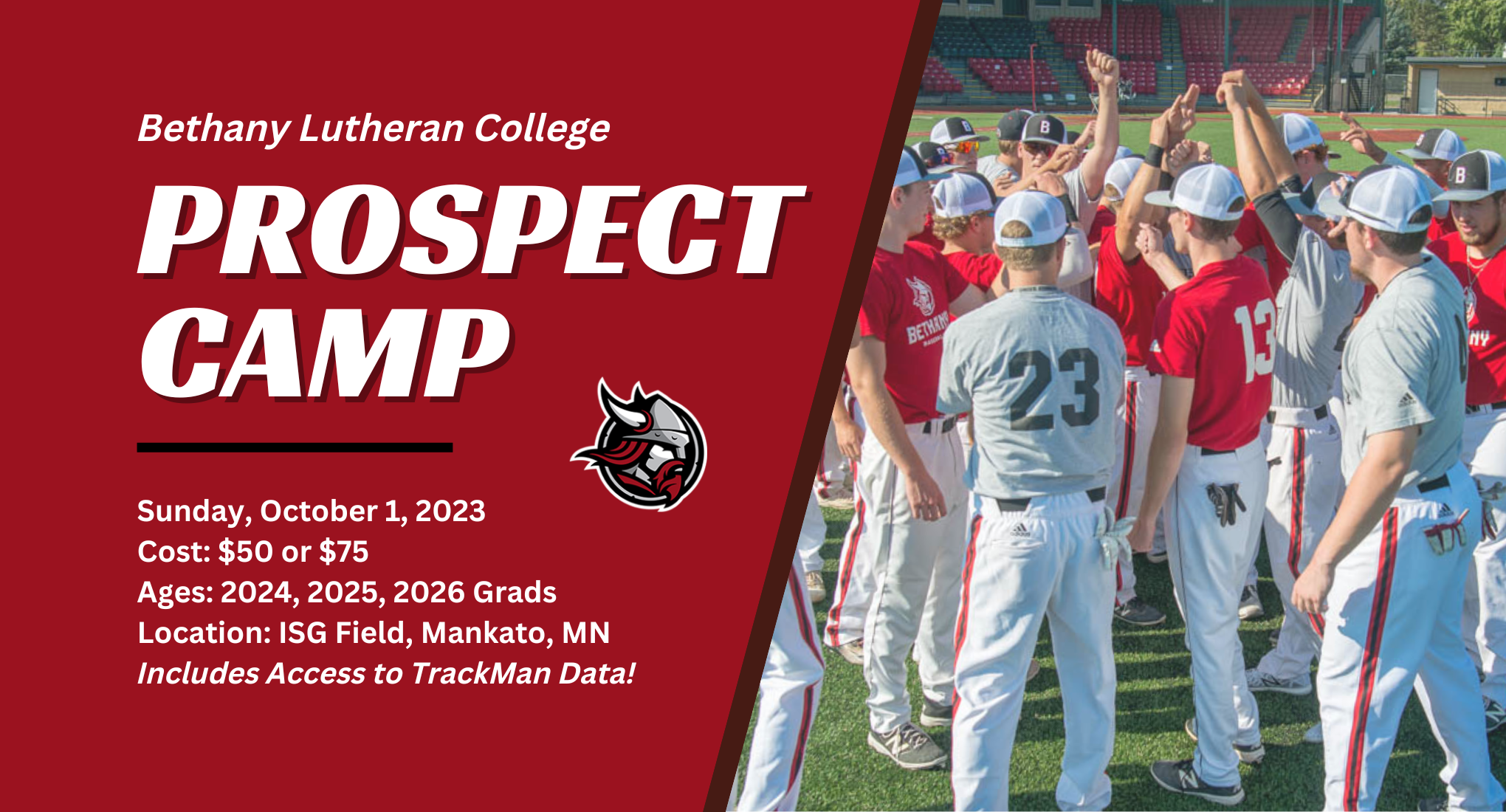 Bethany Lutheran College Baseball Prospect Camp w/ TrackMan - Register ...