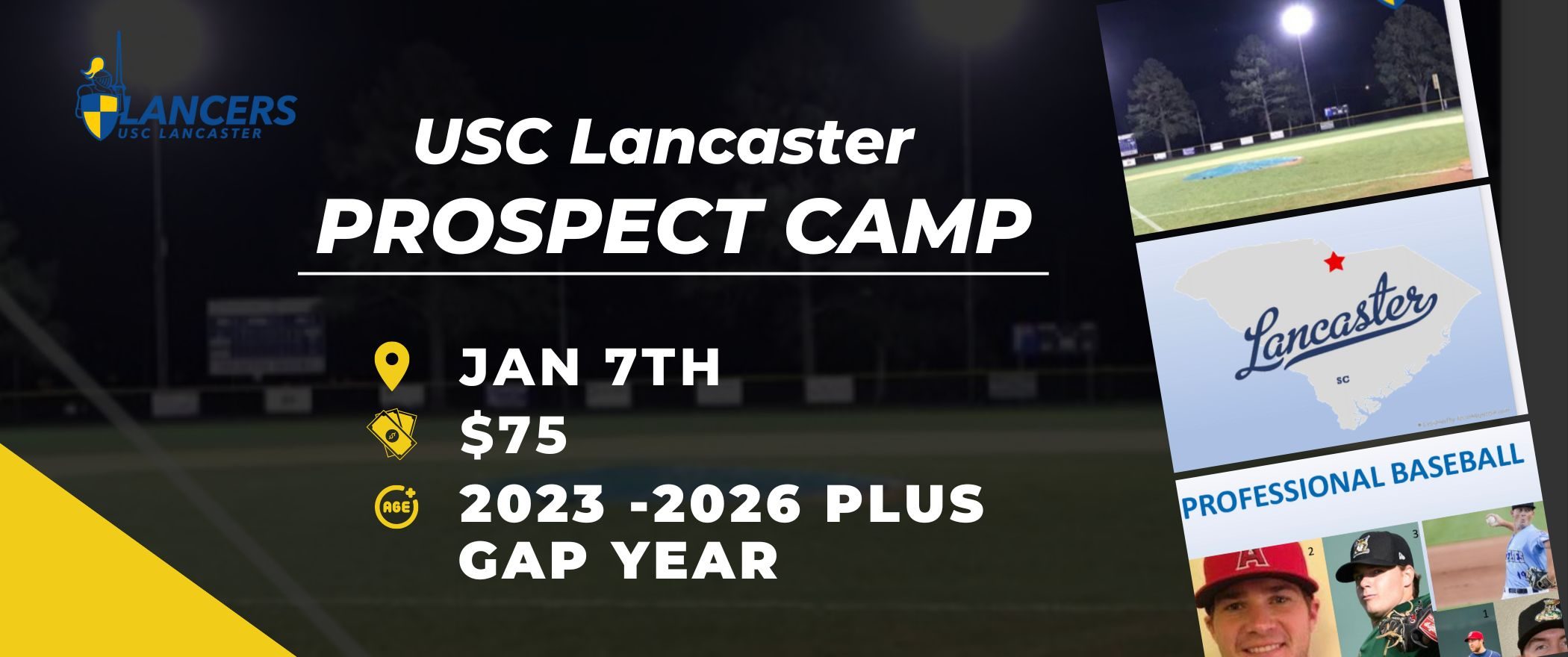 USC Lancaster Prospect Showcase Camp (2023-2026 Grads) (Blast Motion/Rapsodo Data Available ...