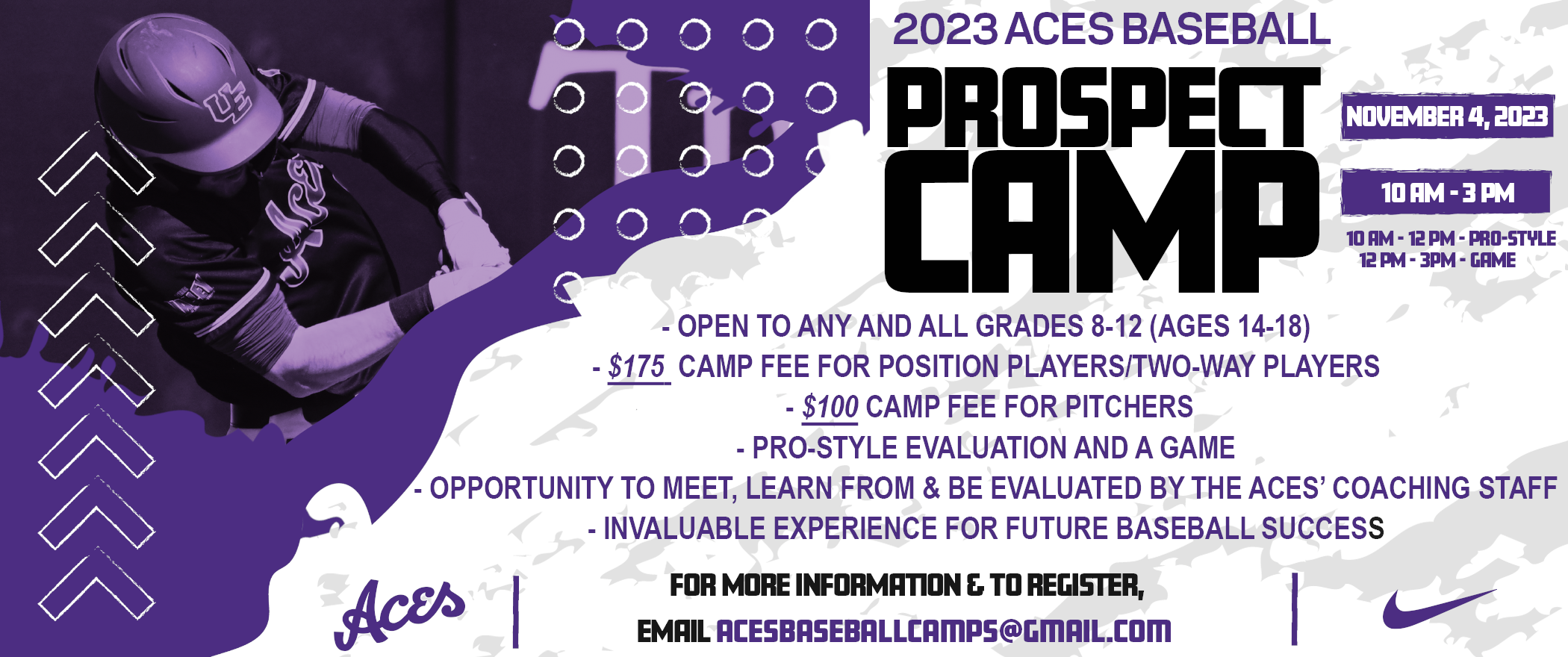 ACES BASEBALL PROSPECT CAMP - Register Today